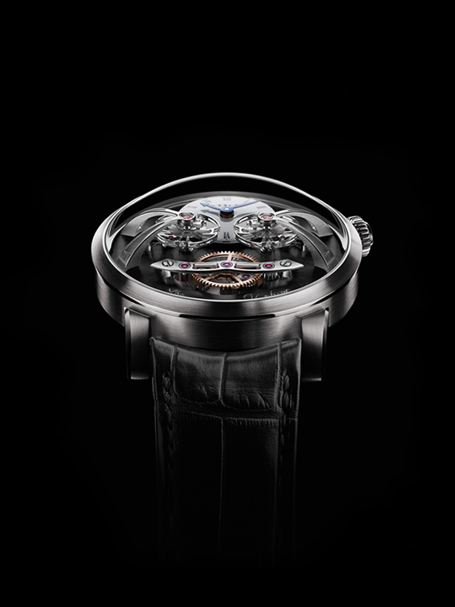 MB&F Legacy Machine Thunderdome Platinum 06.PL.BL | The Hour Glass Official